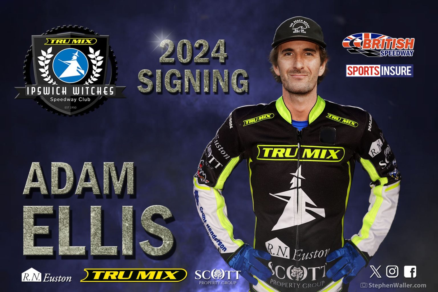 2024 SIGNING: ADAM ELLIS - Ipswich Witches Speedway