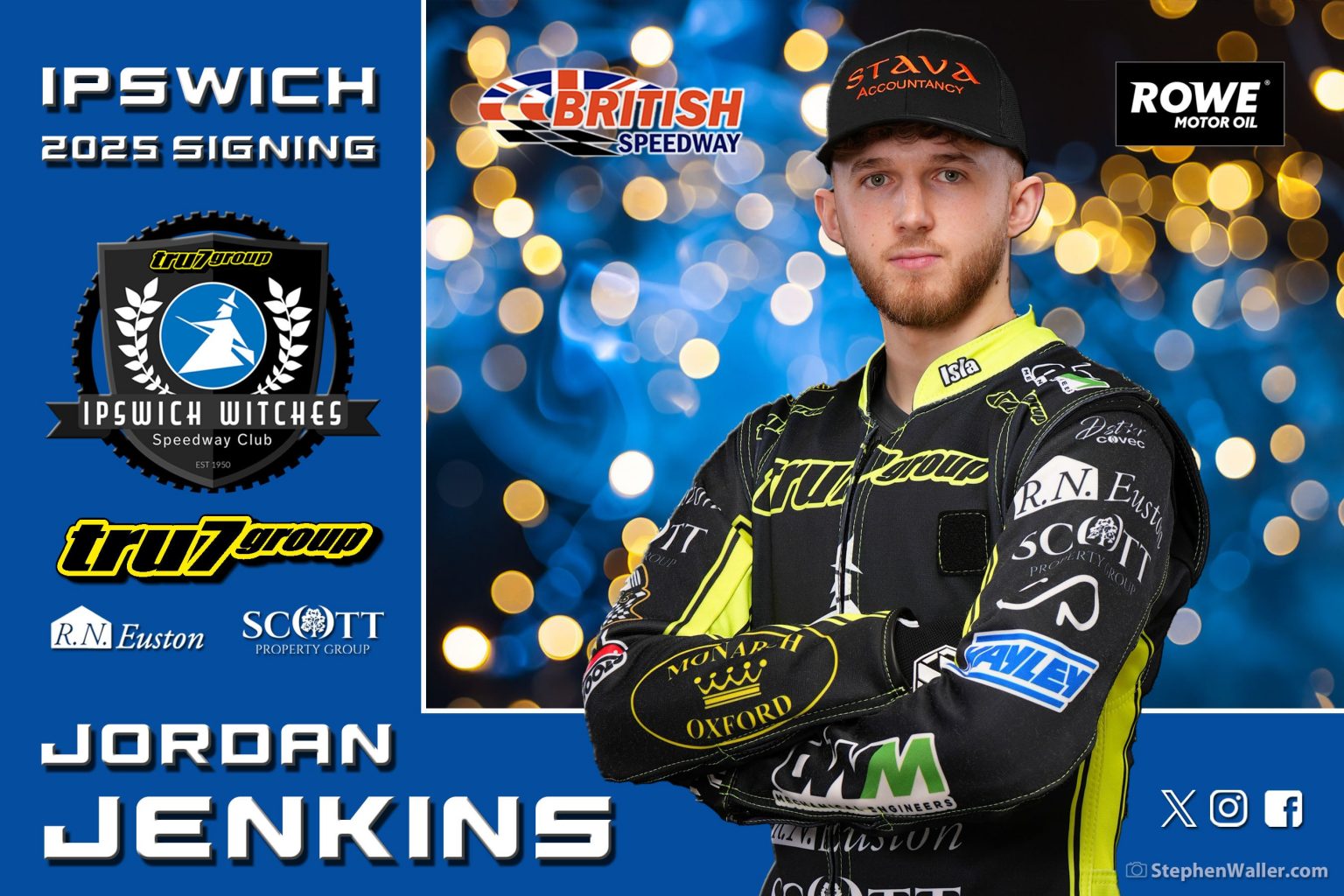 2025 SIGNING: JORDAN JENKINS - Ipswich Witches Speedway